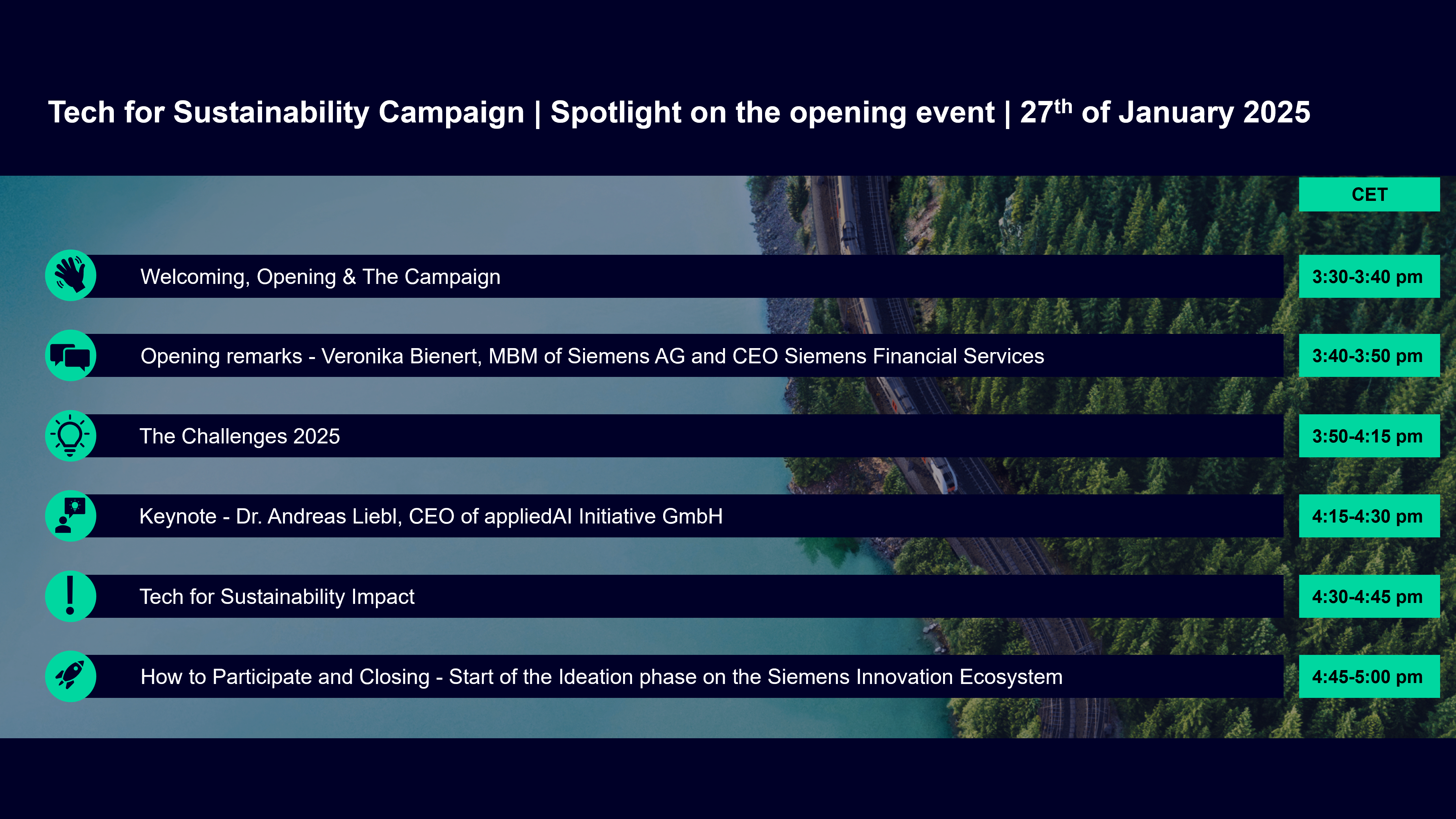 Kick-off event of the Tech for Sustainability Campaign